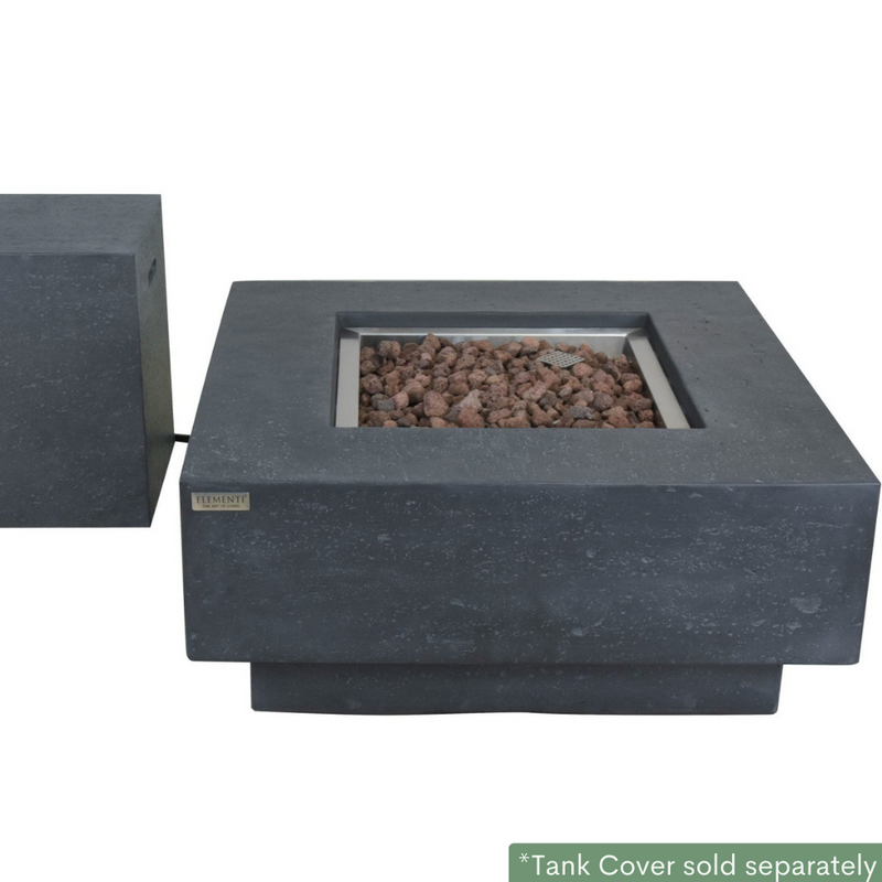 Manhattan Fire Pit Table - Dark Gray | Elementi - Outdoor Direct