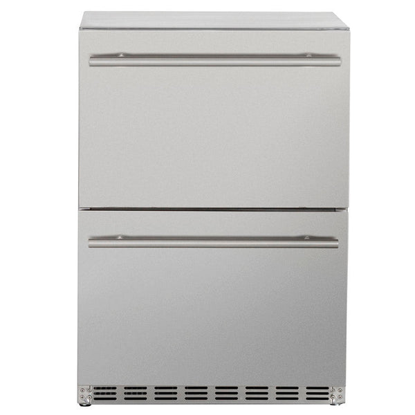 TrueFlame 24" 5.3C Deluxe Outdoor Rated 2-Drawer Fridge - Outdoor Direct